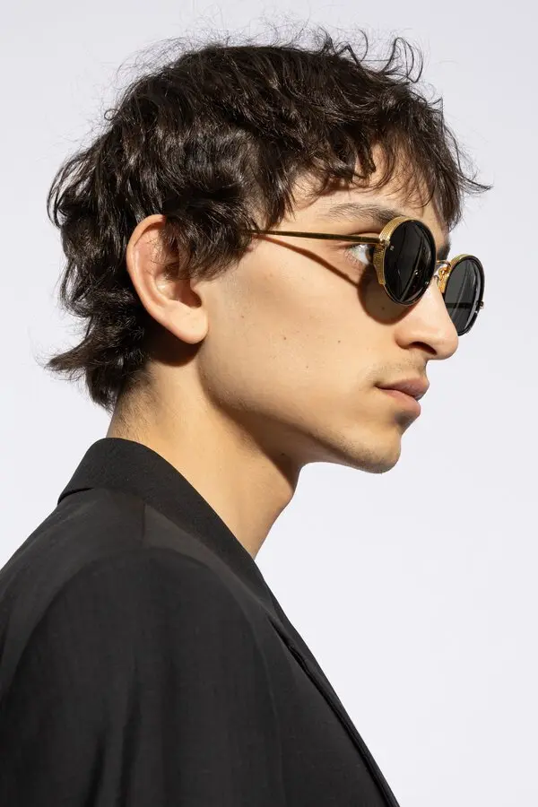 Linda Farrow Finn Oval Frame Sunglasses