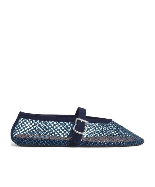 Alaïa Fishnet Ballet Flats - No