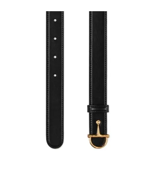 Gucci Half-horsebit Buckle Thin Belt