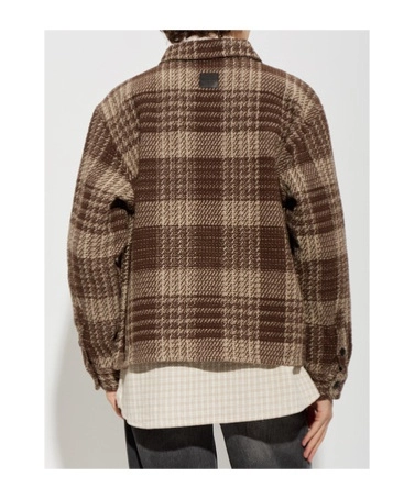 ALLSAINTS Textured Plaid Shirt Jacket