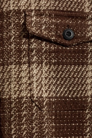 ALLSAINTS Textured Plaid Shirt Jacket