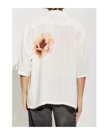 ALLSAINTS Floral Camp Collar Short Sleeve Shirt