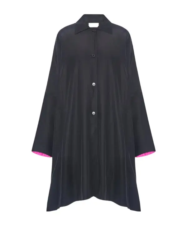 THE ROW Long Single-breasted Coat - Black