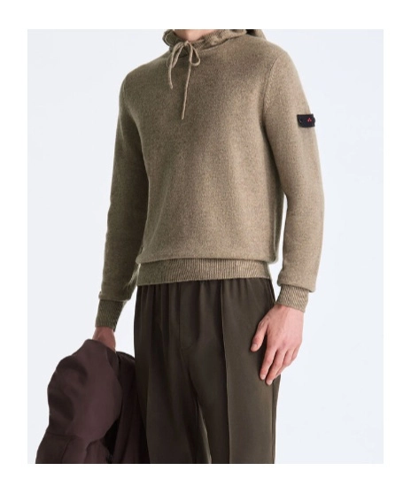 Peuterey Logo-patch Drawstring Knitted Hoodie