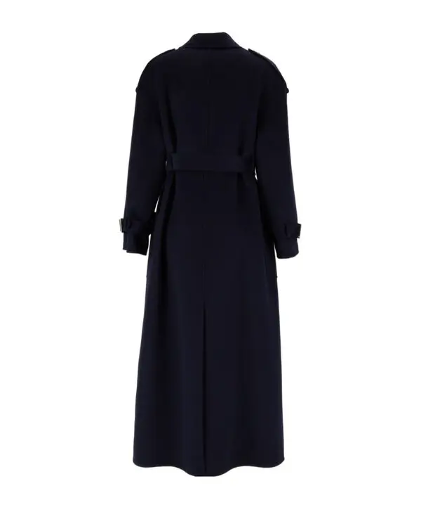 Elisabetta Franchi Double Breasted Belted Trench Coat