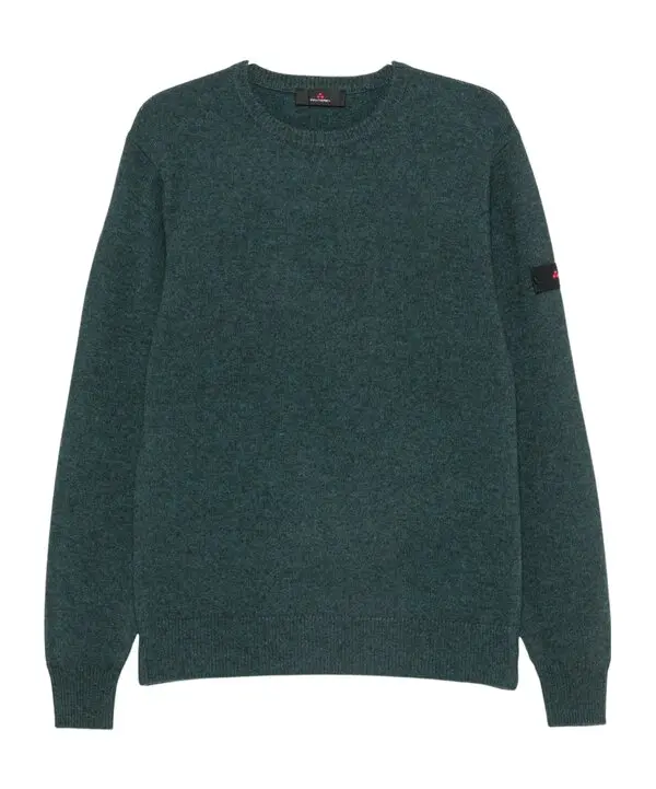 Peuterey Logo-patch Crew-neck Sweater - Green