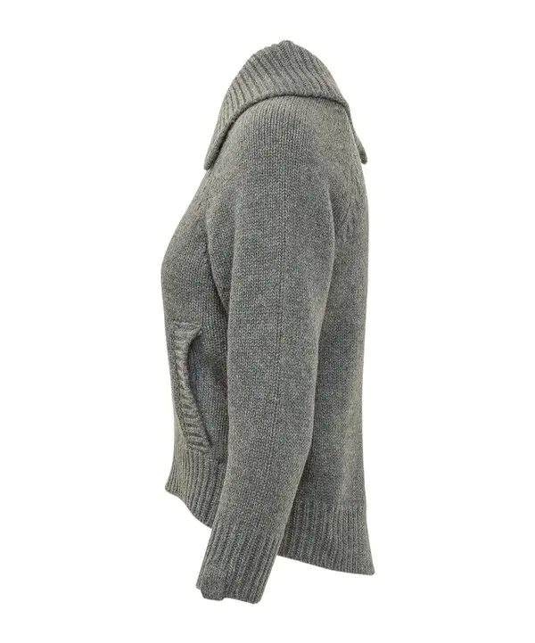 Victoria Beckham Asymmetric Collar Knitted Sweater