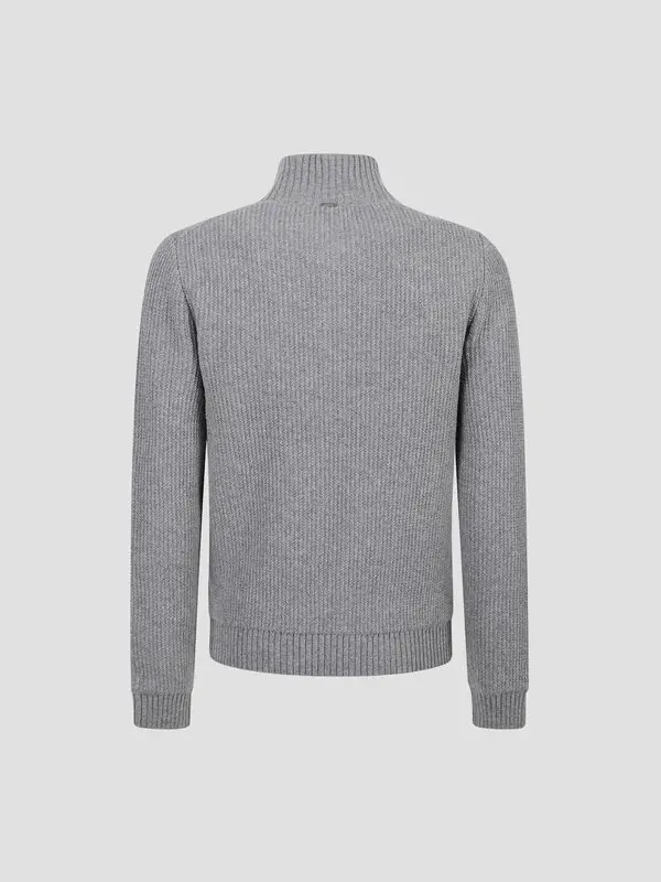 Herno Long-sleeve Knit Top With A Zipper