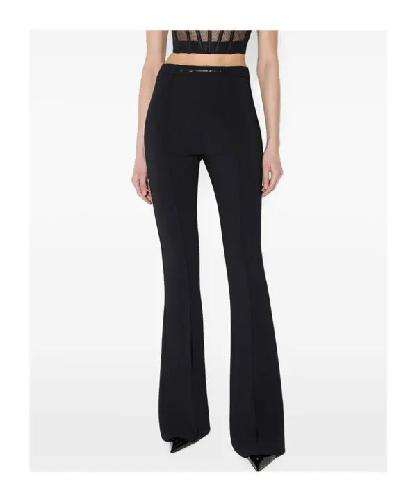Elisabetta Franchi Trousers In Double Layer Stretch Crêpe