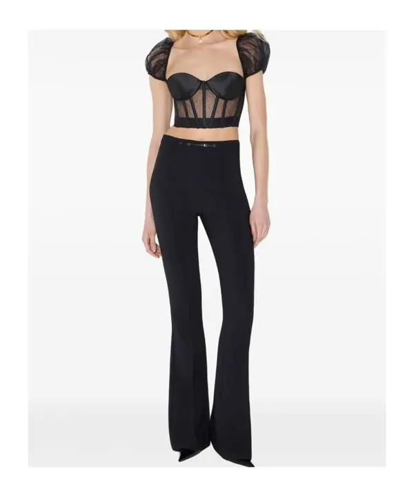 Elisabetta Franchi Trousers In Double Layer Stretch Crêpe
