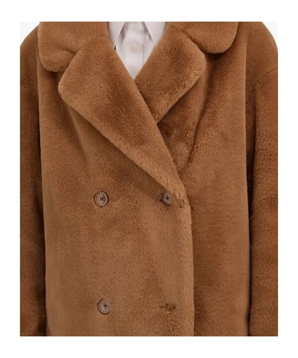 Herno Double-breasted Faux Fur Coat