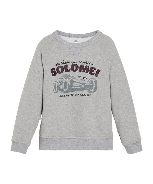 Brunello Cucinelli Graphic-print Long-sleeve Sweatshirt