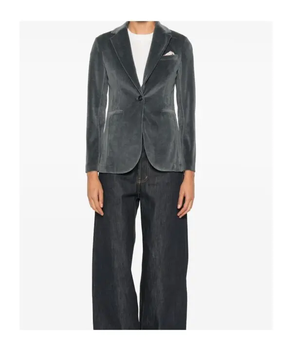 CIRCOLO 1901 Velvet Single-breasted Jacket