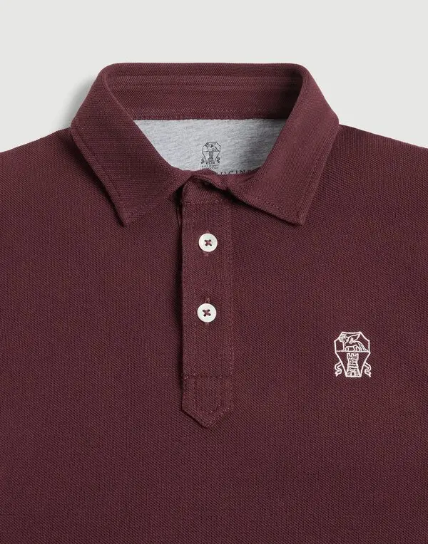 Brunello Cucinelli Cotton Piqué Polo Shirt With Logo