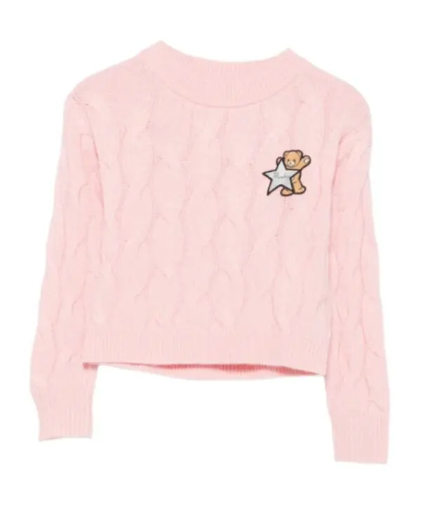 Moschino Teddy Bear Cable-knit Sweater - No