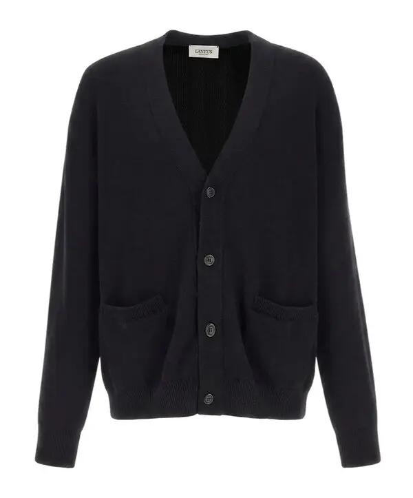 LANEUS Relaxed V-neck Cardigan
