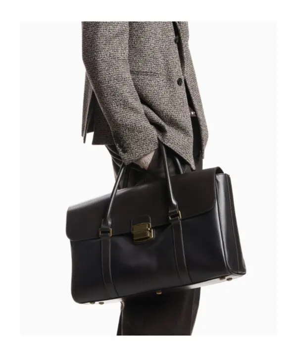 Emporio Armani Leather Tote Bag