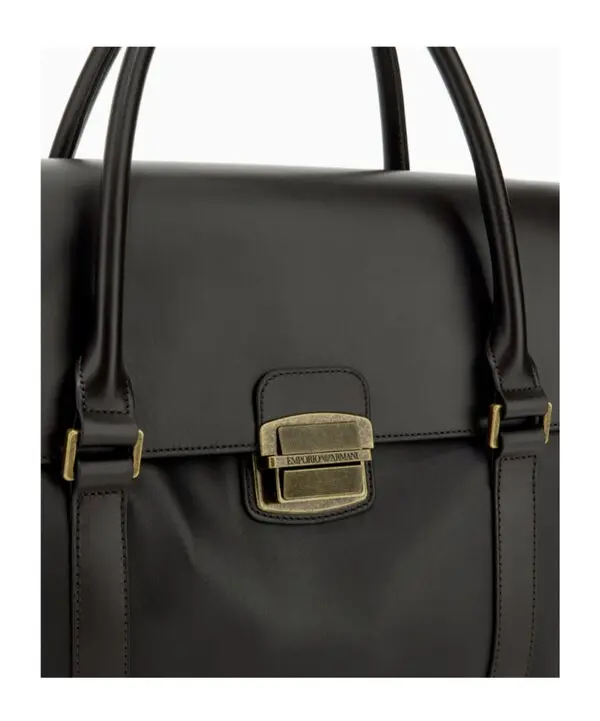 Emporio Armani Leather Tote Bag