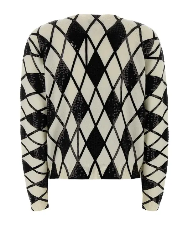Blumarine Long-sleeve V-neck Sweater