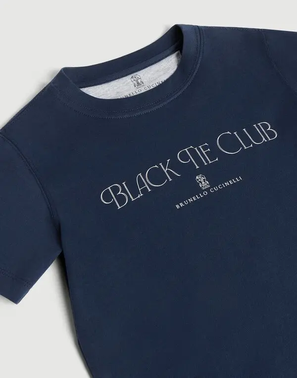 Brunello Cucinelli Cotton Jersey T-shirt With Slogan Print