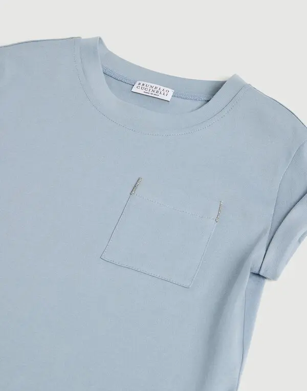 Brunello Cucinelli Cotton Jersey T-shirt With Monili