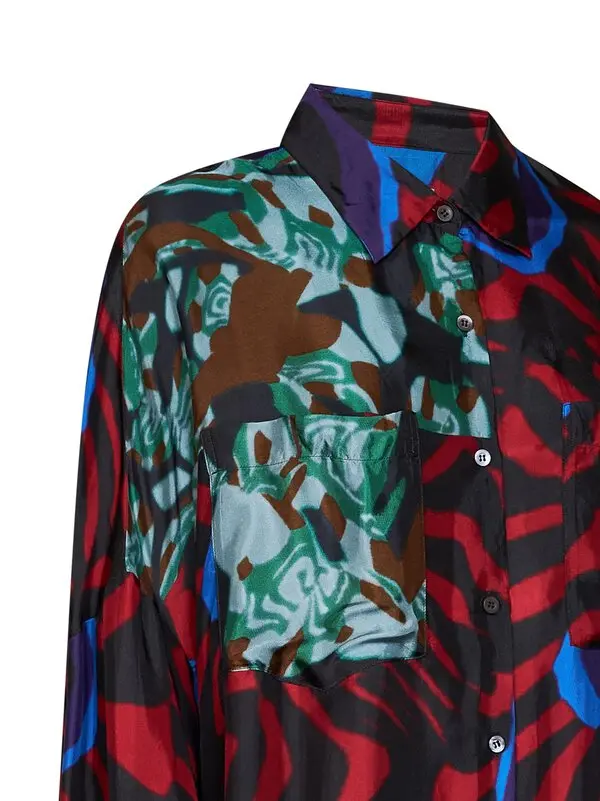 Dries Van Noten Printed Long-sleeved Shirt