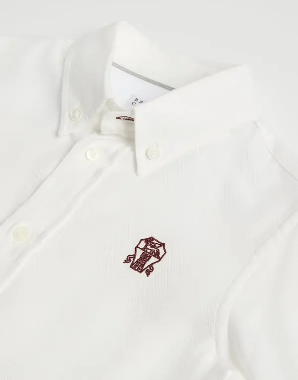 Brunello Cucinelli Embroidered Long-sleeve Shirt