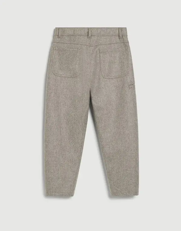 Brunello Cucinelli Belt-loop Tapered Trousers