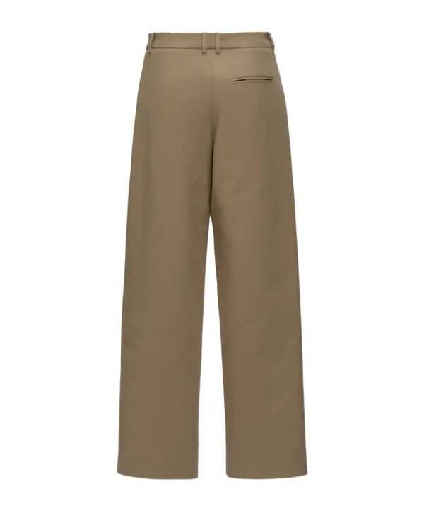 Magda Butrym Straight-leg Cotton Trousers With Front Pleats