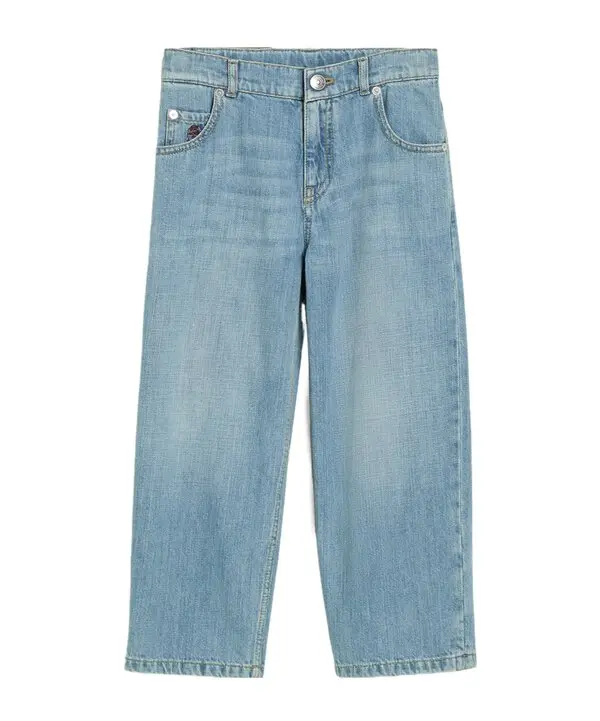 Brunello Cucinelli Belt-loop Logo-patch Jeans