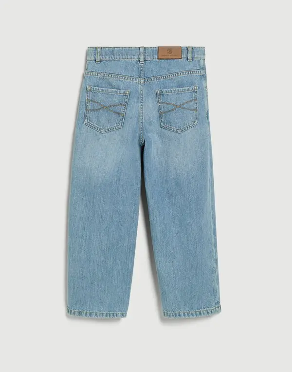 Brunello Cucinelli Belt-loop Logo-patch Jeans