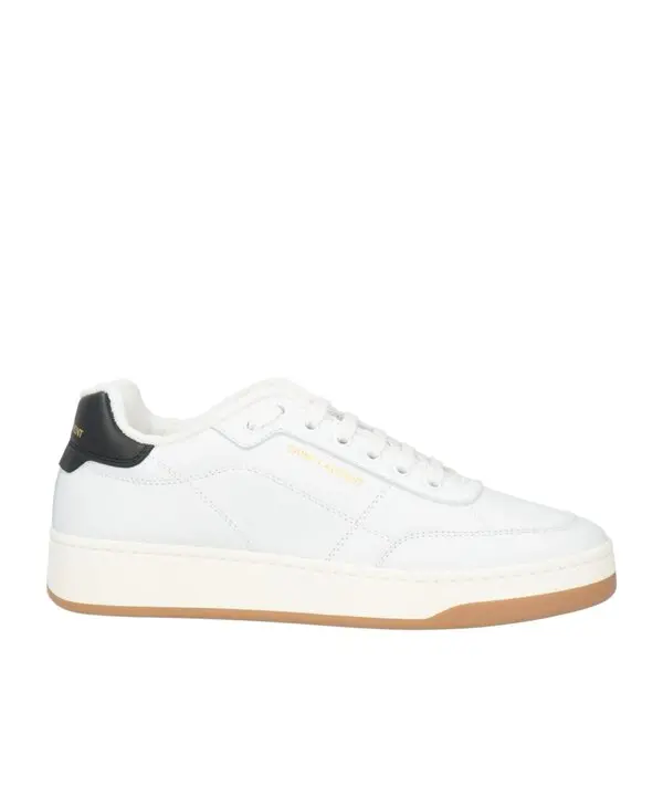 Saint Laurent Simple Low-top Leather Shoes - White