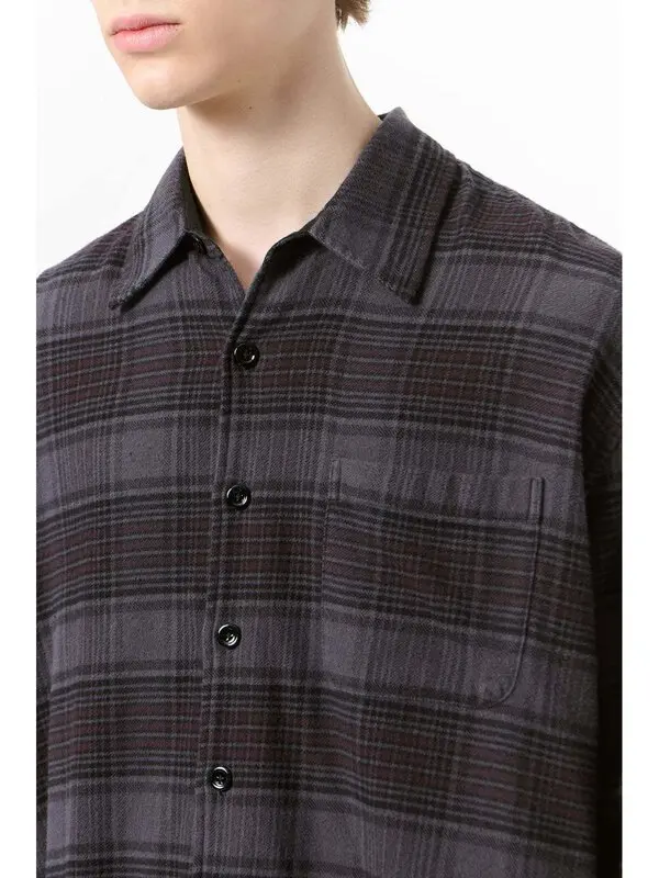 Our Legacy Checked Flannel Shirt - Fading Nocturne