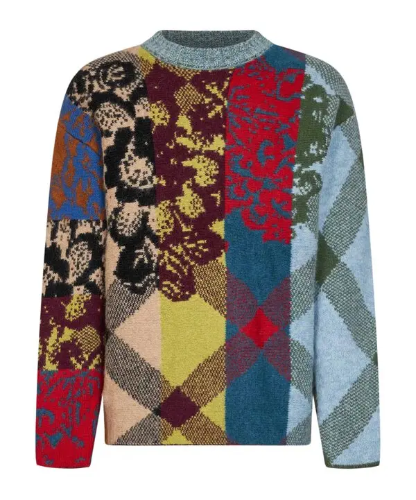 Dries Van Noten Long-sleeved Sweater - Multicolor