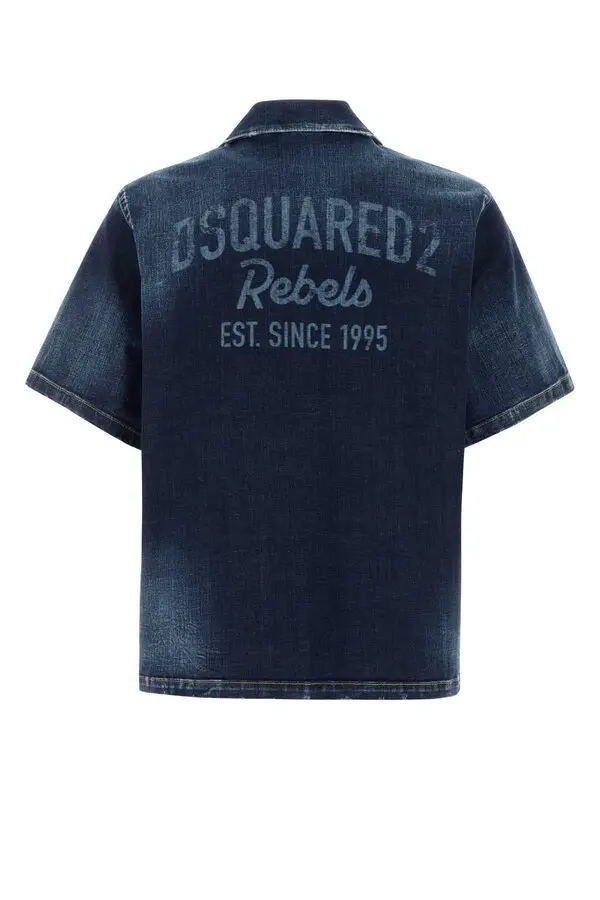 Dsquared2 Stretch Denim Shirt