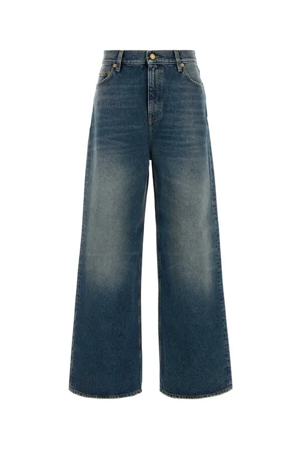 GOLDEN GOOSE Melody Wide-leg Jeans - Blue
