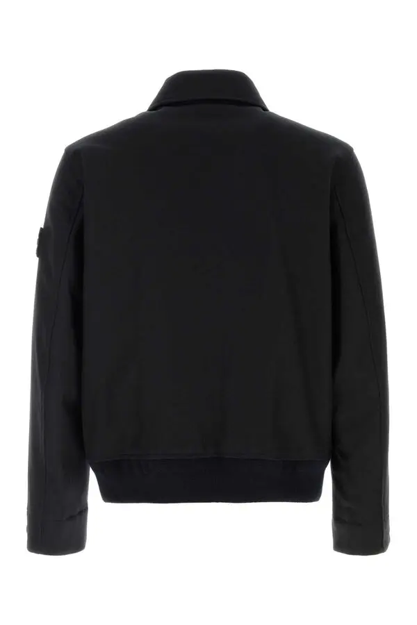 Stone Island Wool Blend Jacket - Black