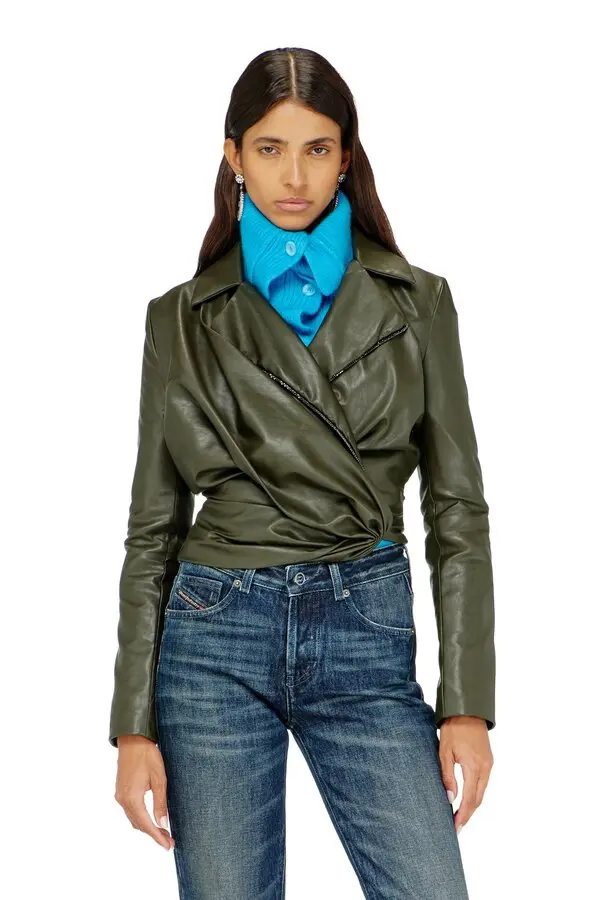 DIESEL® Draped Wrap-effect Jacket
