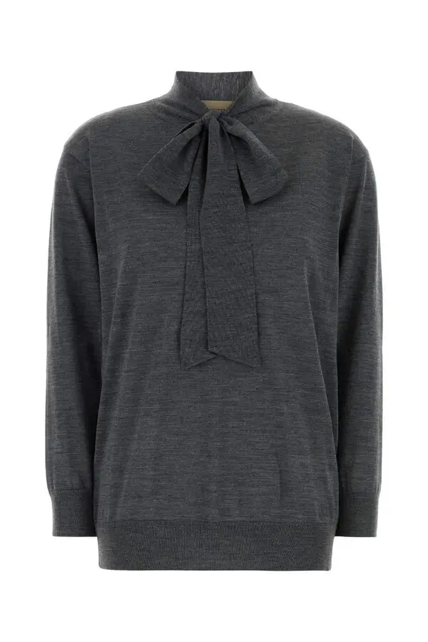 Valentino Garavani Wool Oversize Sweater - Gray
