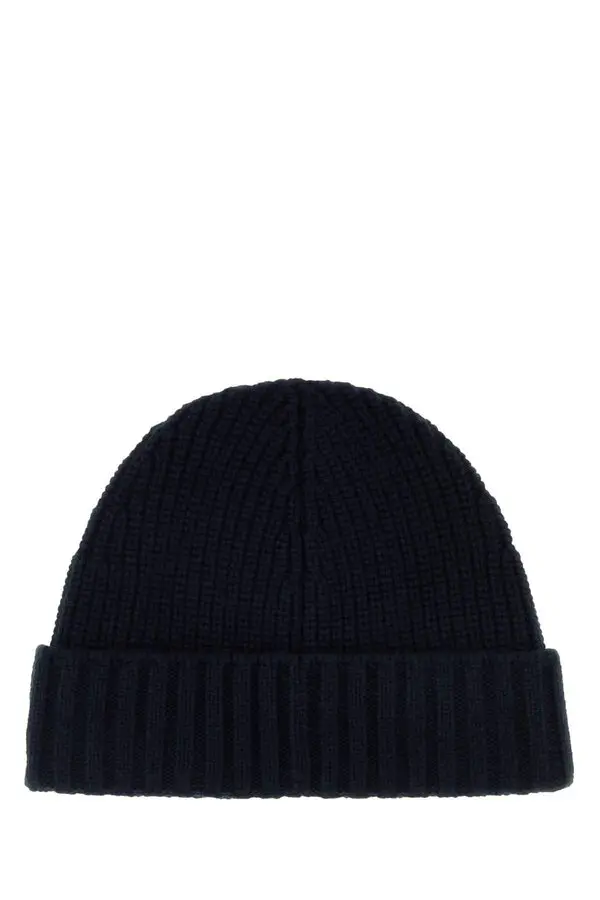 Stone Island Cashmere Beanie Hat - Blue
