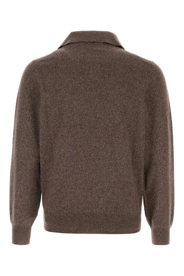 Brunello Cucinelli Melange Cashmere Sweater - Brown
