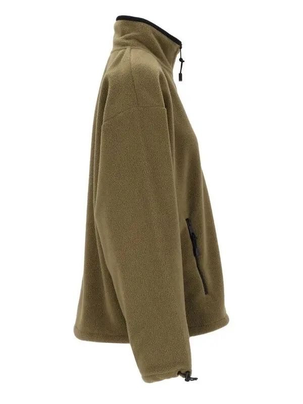 Miu Miu Wool-blend Zip-up Sweatshirt - Green