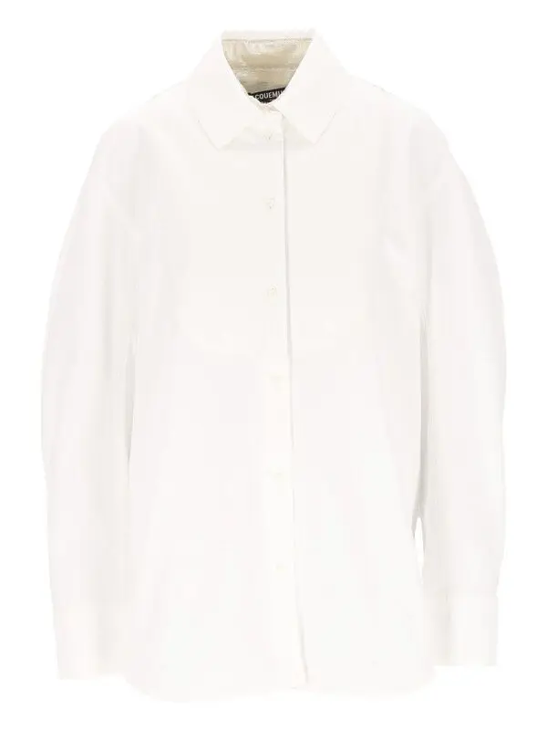 Jacquemus Classic Cotton Poplin Shirt - White