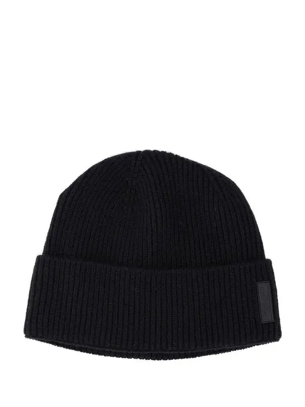 Giorgio Armani Beanie Hat - Black