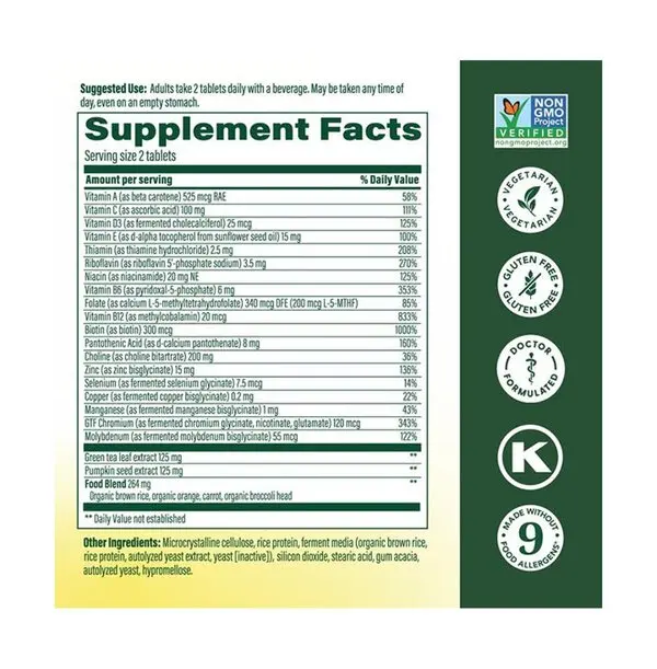 MEGAFOOD Advanced Multivitamin For 55+ With Choline