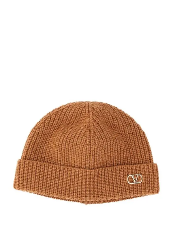 Valentino Garavani Knitted Beanie - Cream