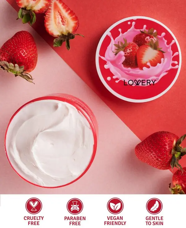 LOVERY Strawberry Milk Whipped Body Butter