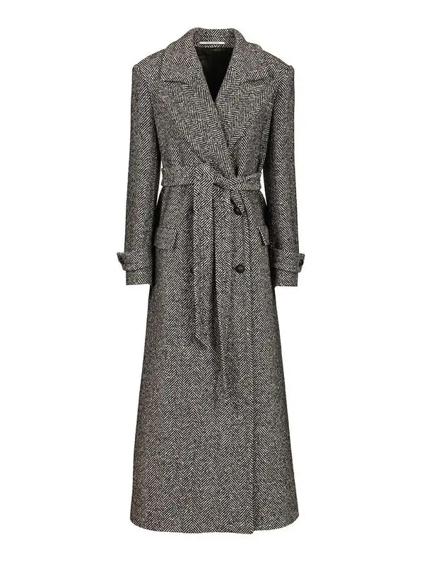 Tagliatore Double-breasted Coat Julia - Gray