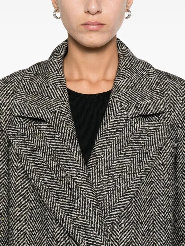 Tagliatore Julia Double-breasted Coat - Gray
