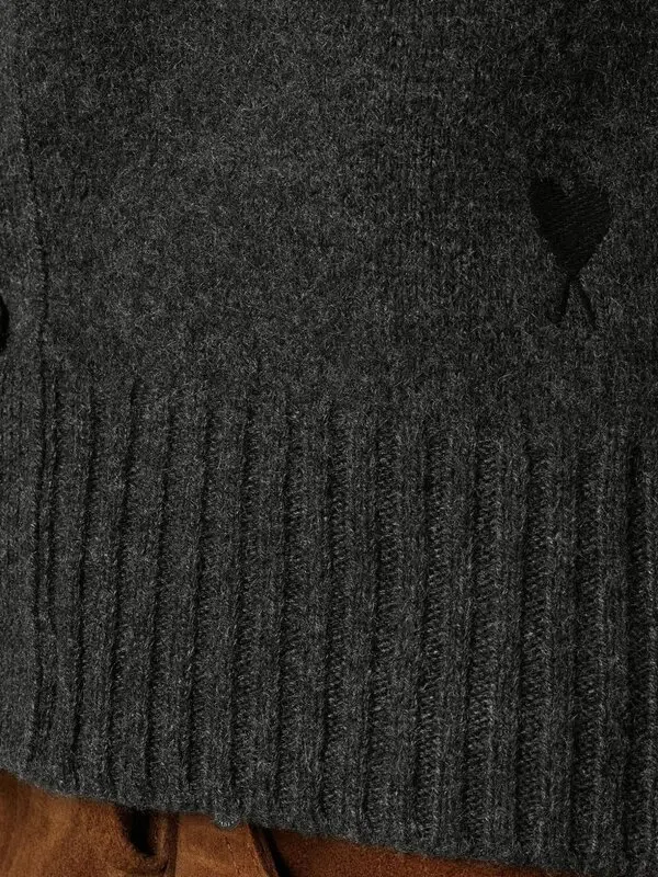 AMI Paris Wool And Cashmere Cardigan